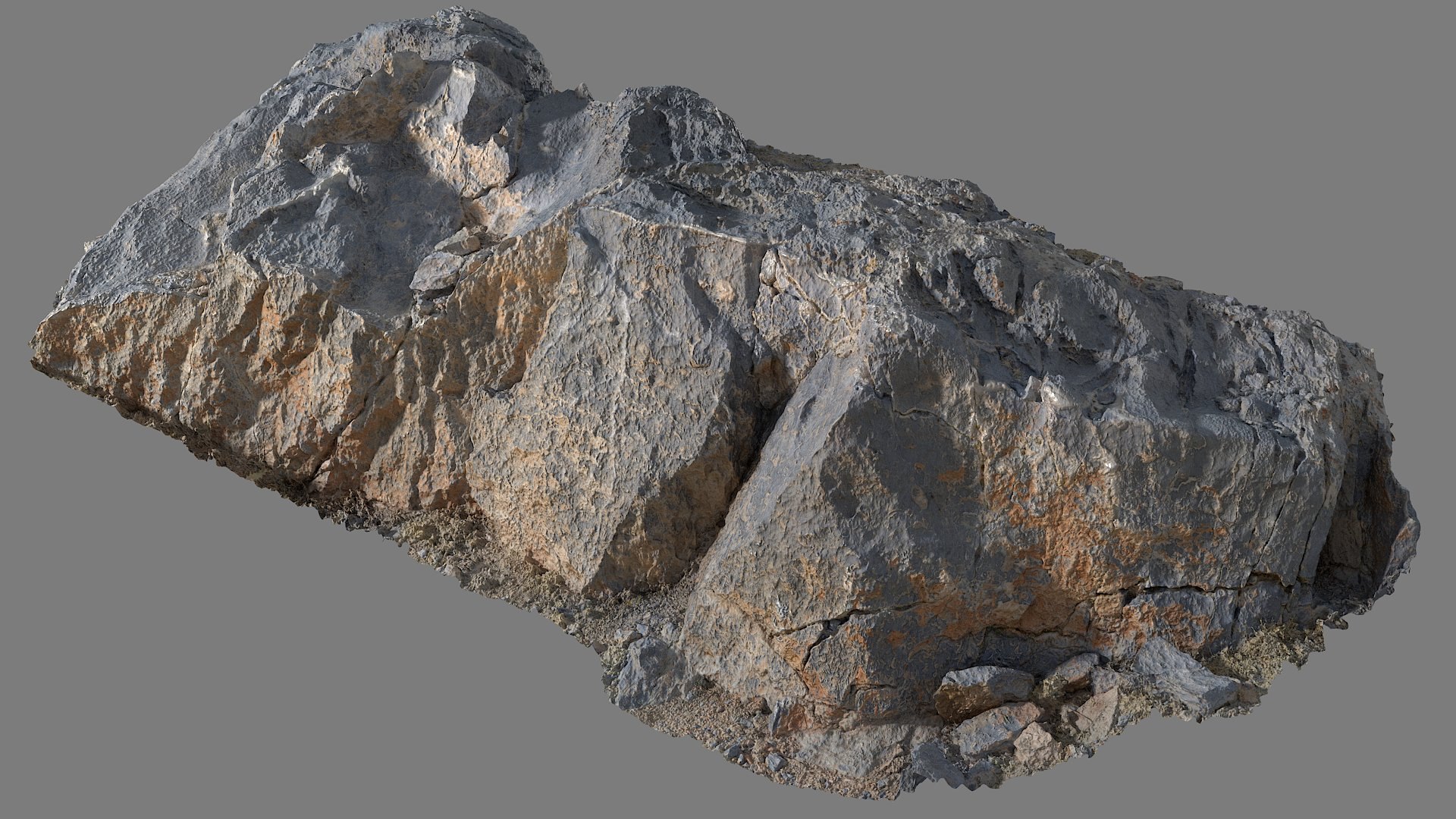 3D Assembly Ground Rock 3 Model - TurboSquid 2000461