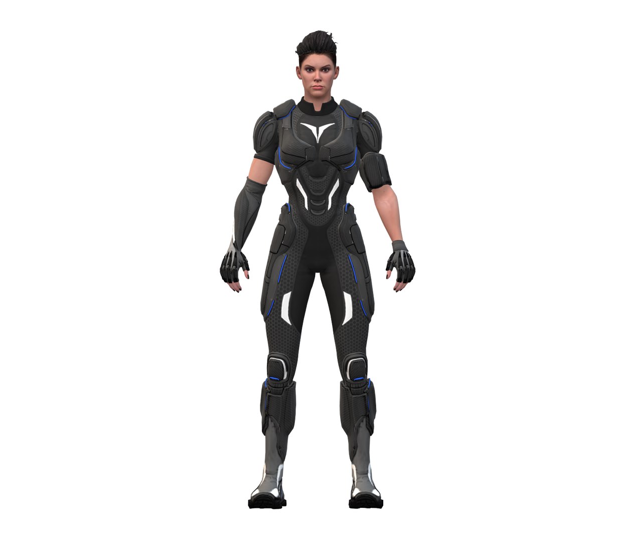 3D Crackdown Agent Female - TurboSquid 1490238