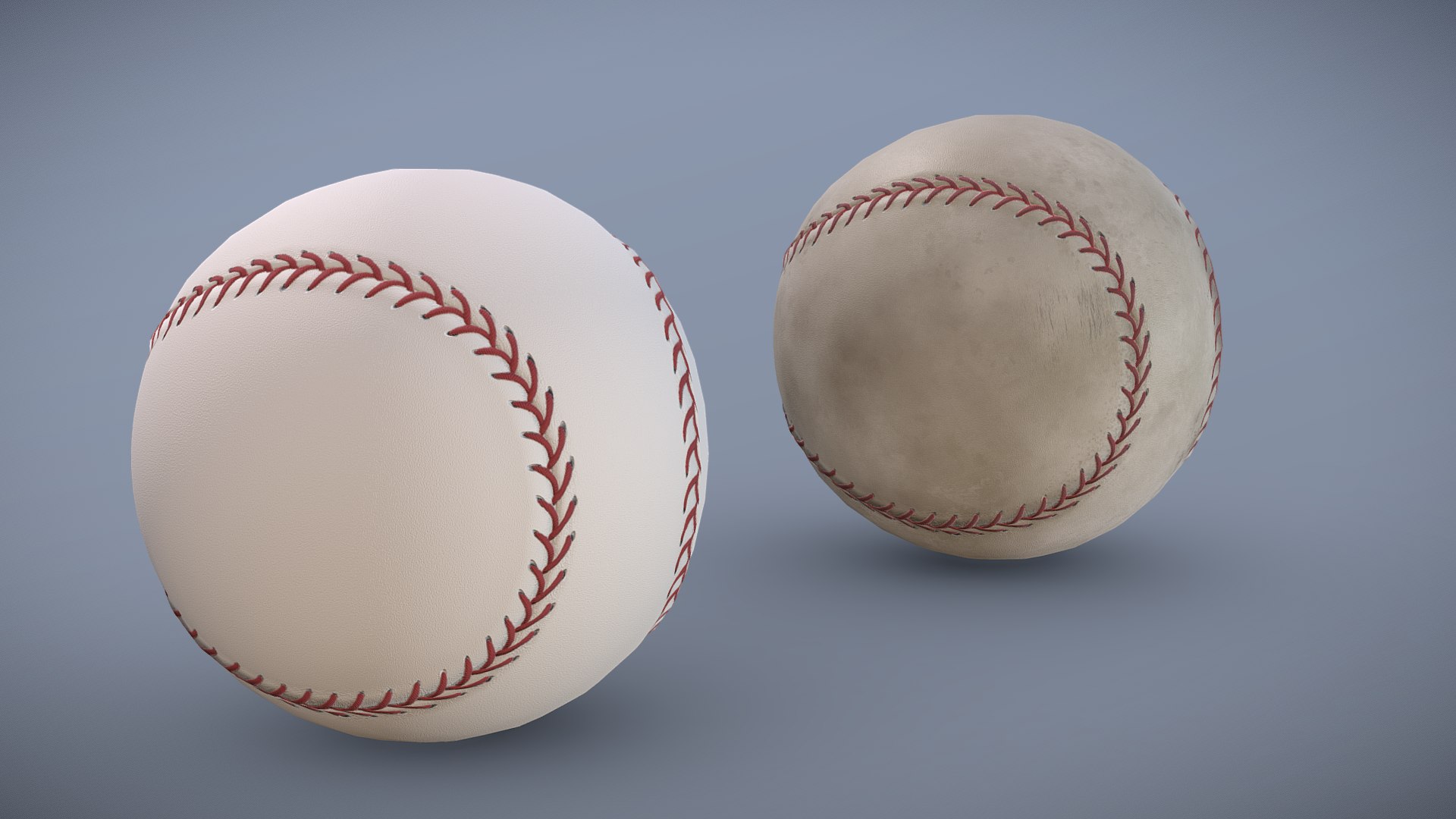 3D Baseball Clean Dirty - TurboSquid 1474021