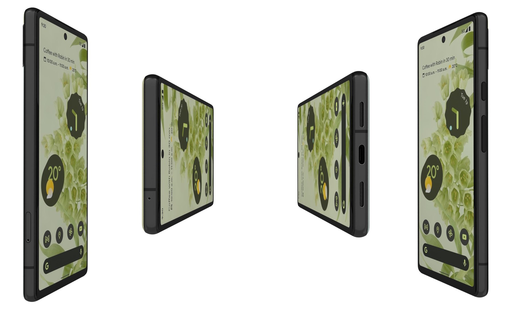 Google Pixel 6 Sorta Seafoam 3D Model - TurboSquid 1914030