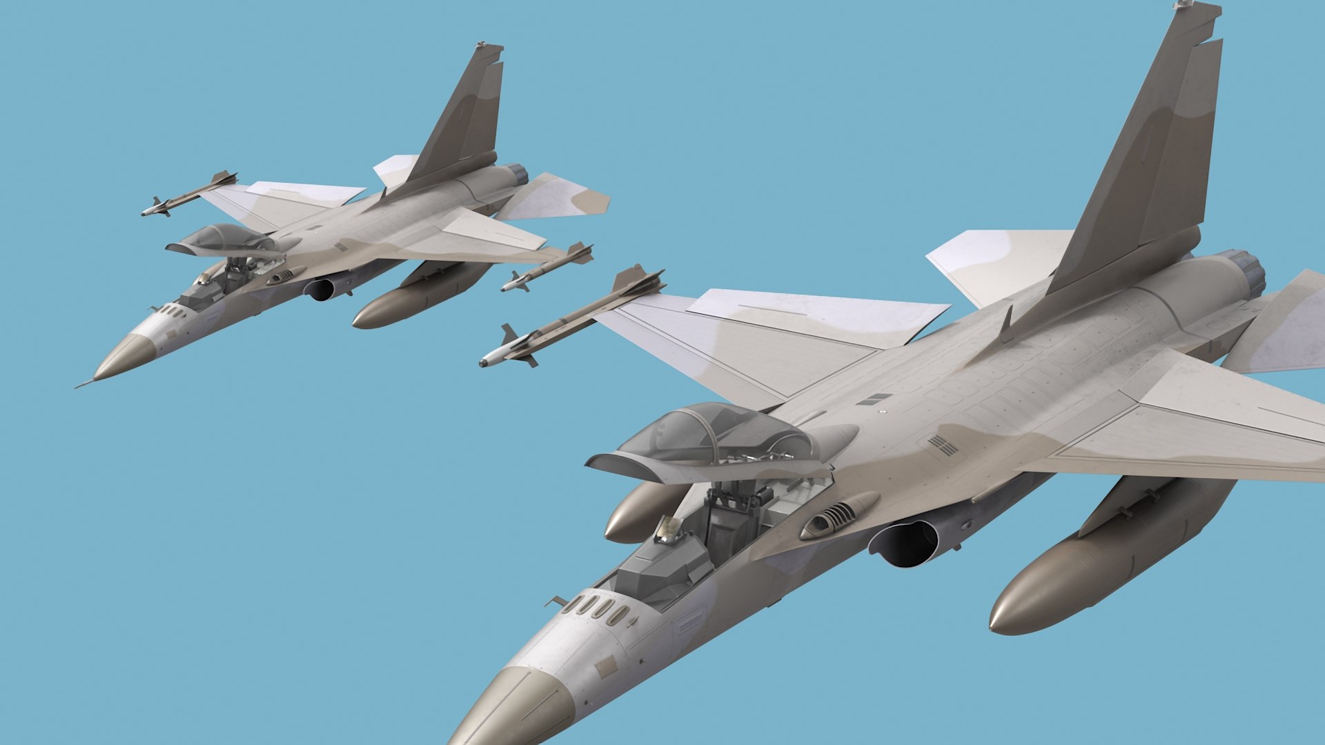 Combat Interceptor Fighter Jet Rigged 3D Model - TurboSquid 2302616