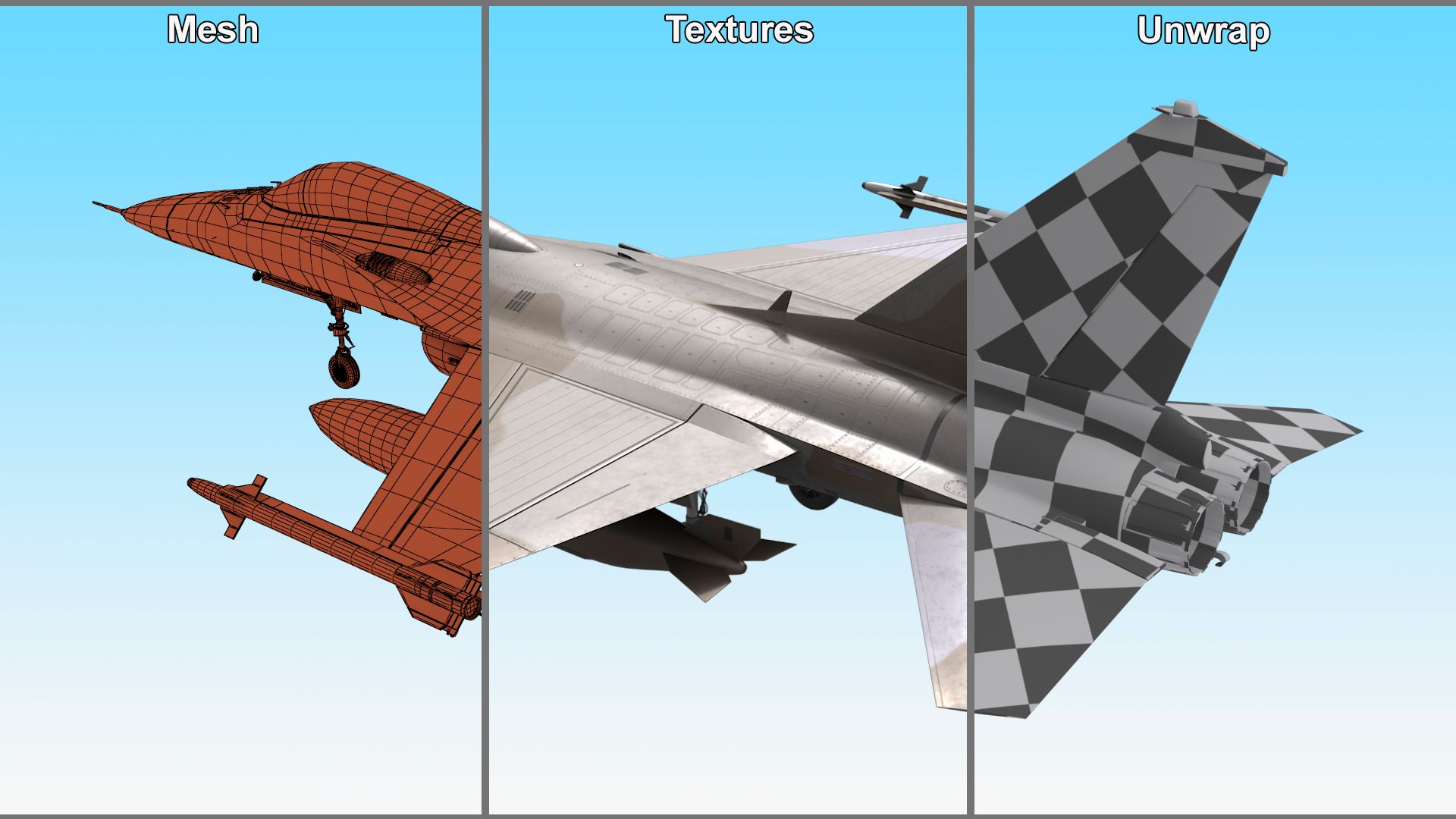 Combat Interceptor Fighter Jet Rigged 3D Model - TurboSquid 2302616