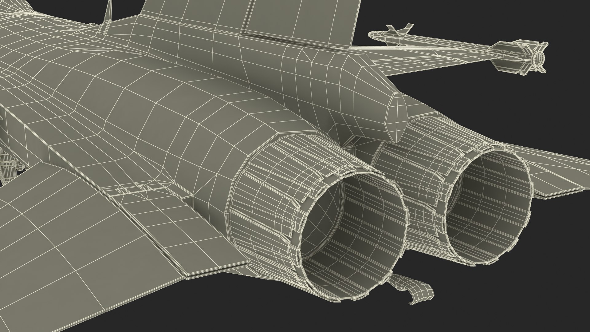 Combat Interceptor Fighter Jet Rigged 3D Model - TurboSquid 2302616