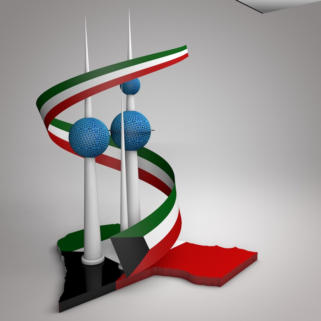 Kuwait Towers Modeled 3D Model - TurboSquid 1266855