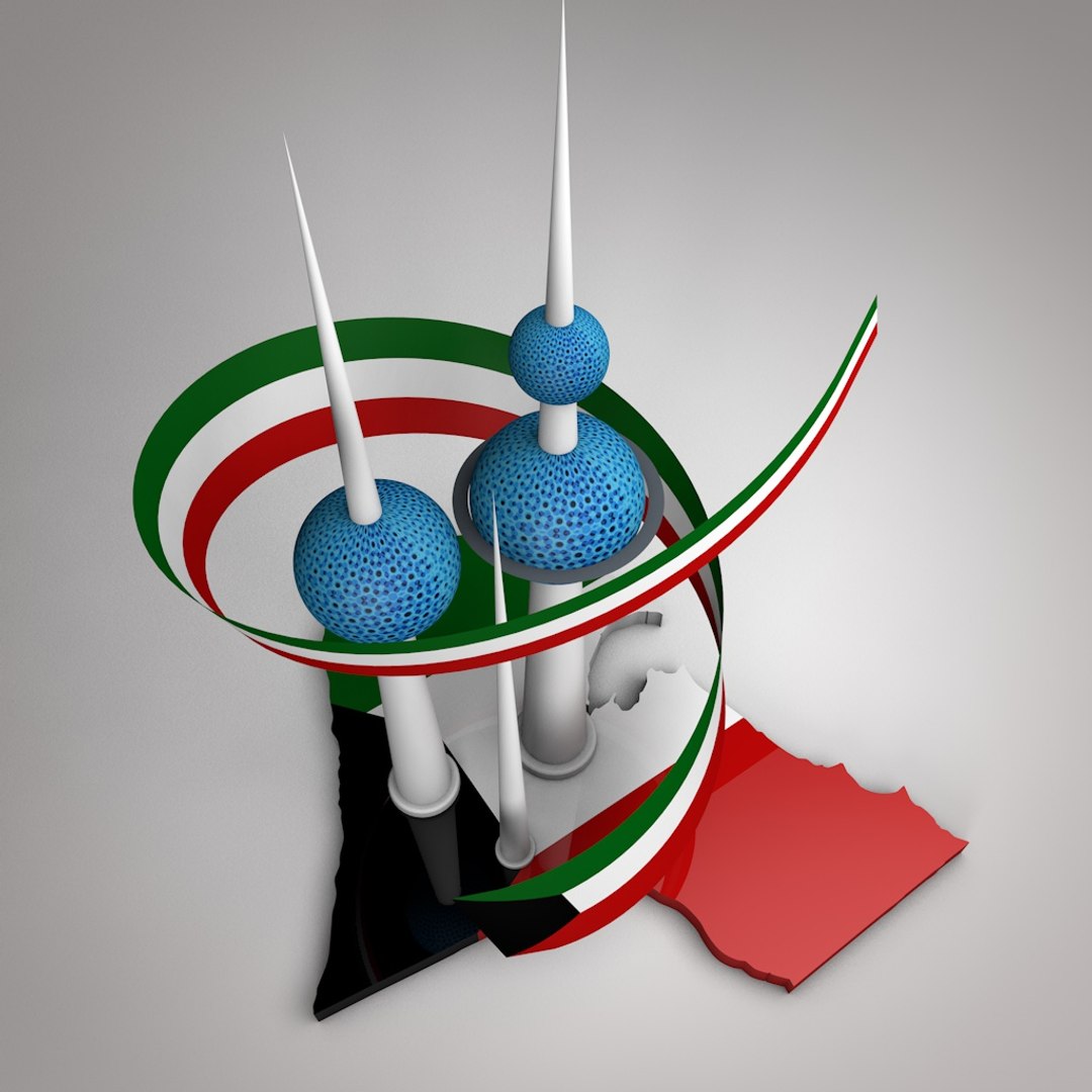 Kuwait Towers Modeled 3D Model - TurboSquid 1266855