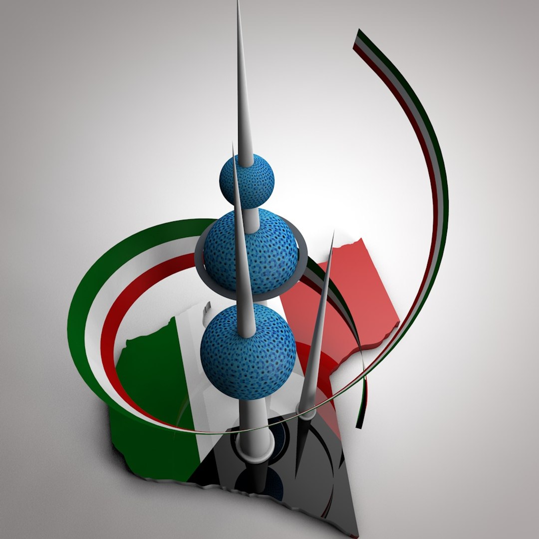 Kuwait Towers Modeled 3D Model - TurboSquid 1266855