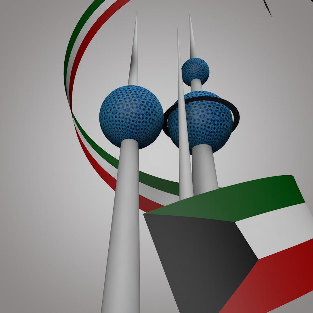 Kuwait Towers Modeled 3D Model - TurboSquid 1266855