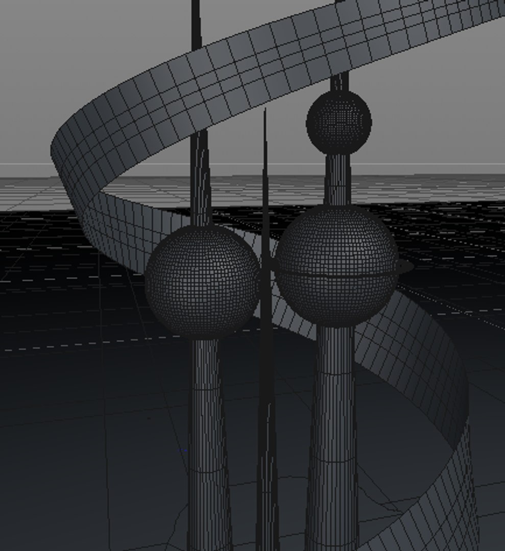 Kuwait Towers Modeled 3D Model - TurboSquid 1266855