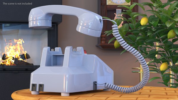 3D Retro Telephone Off Hook - TurboSquid 1789441