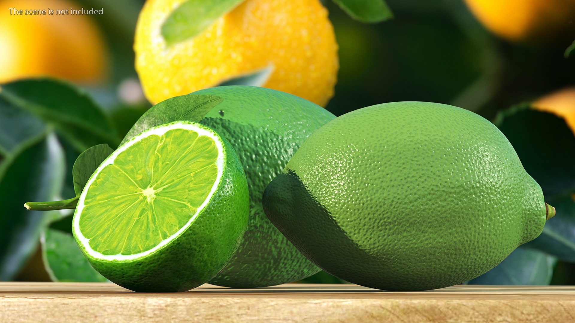 Green Lemon Set 3D - TurboSquid 1974324