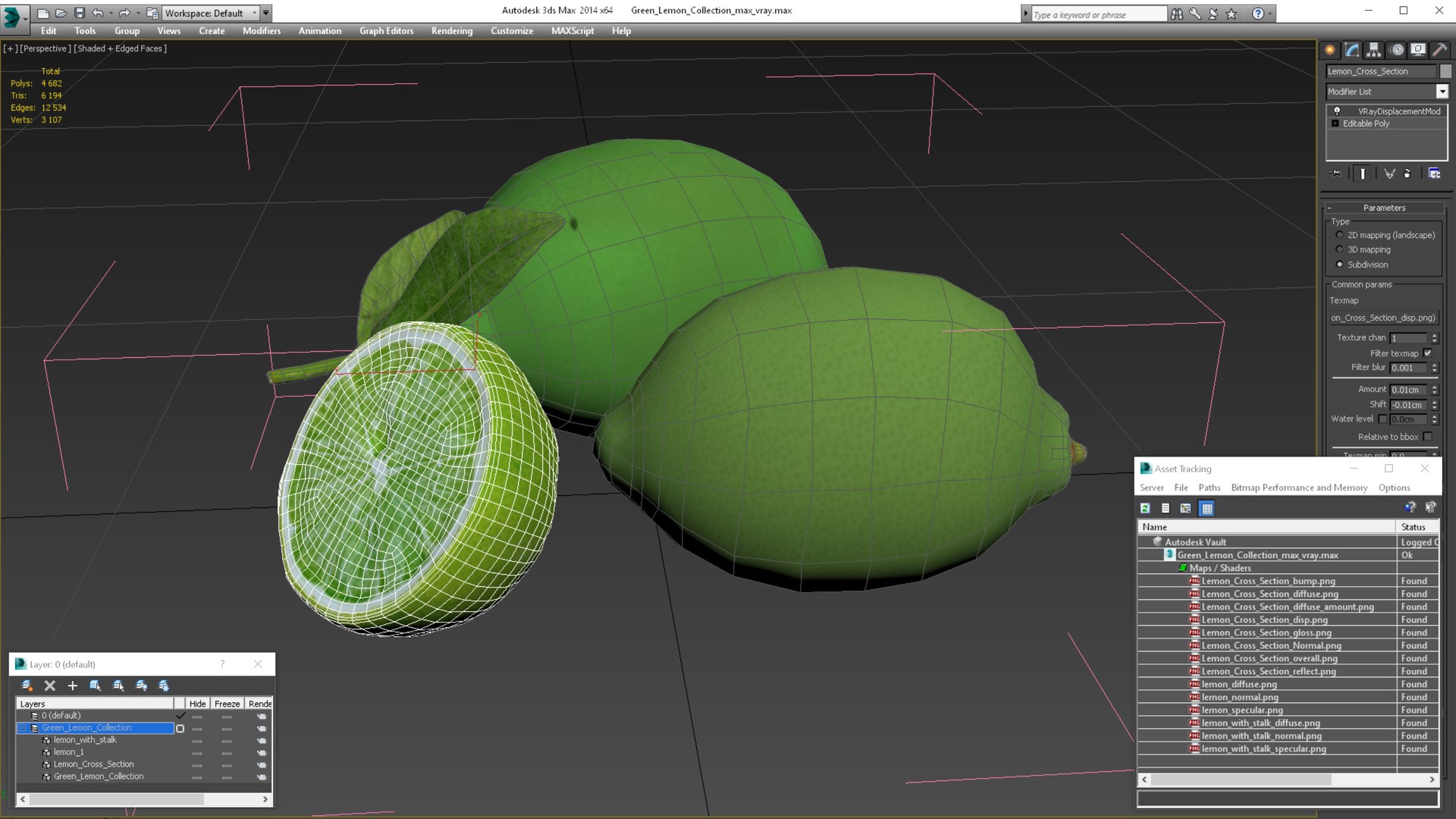 Green Lemon Set 3D - TurboSquid 1974324