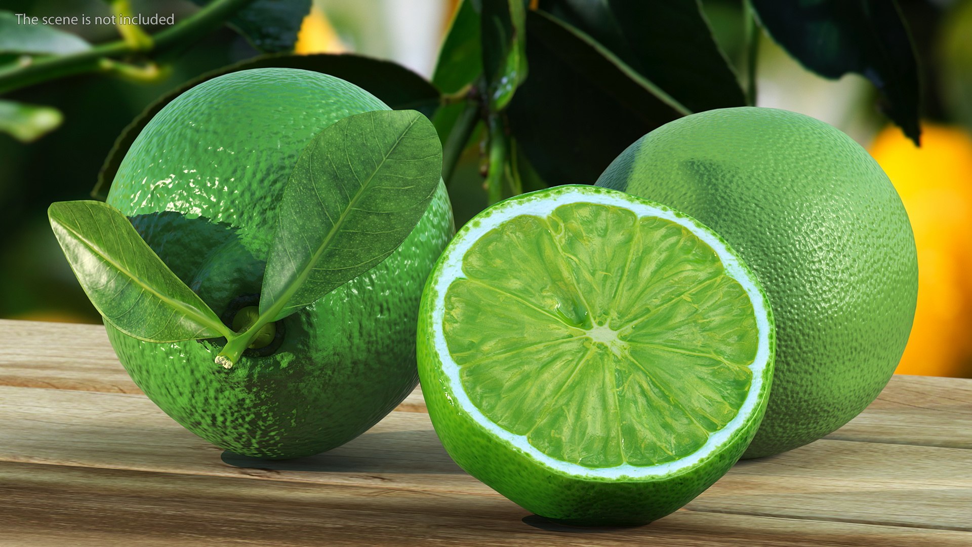 Green Lemon Set 3D - TurboSquid 1974324