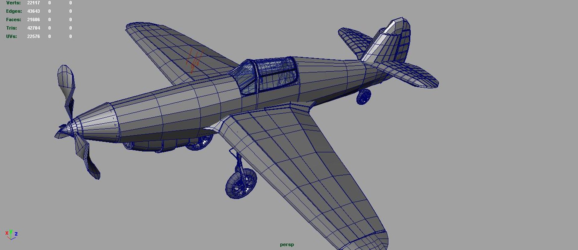 Fighter Plane 3d Model