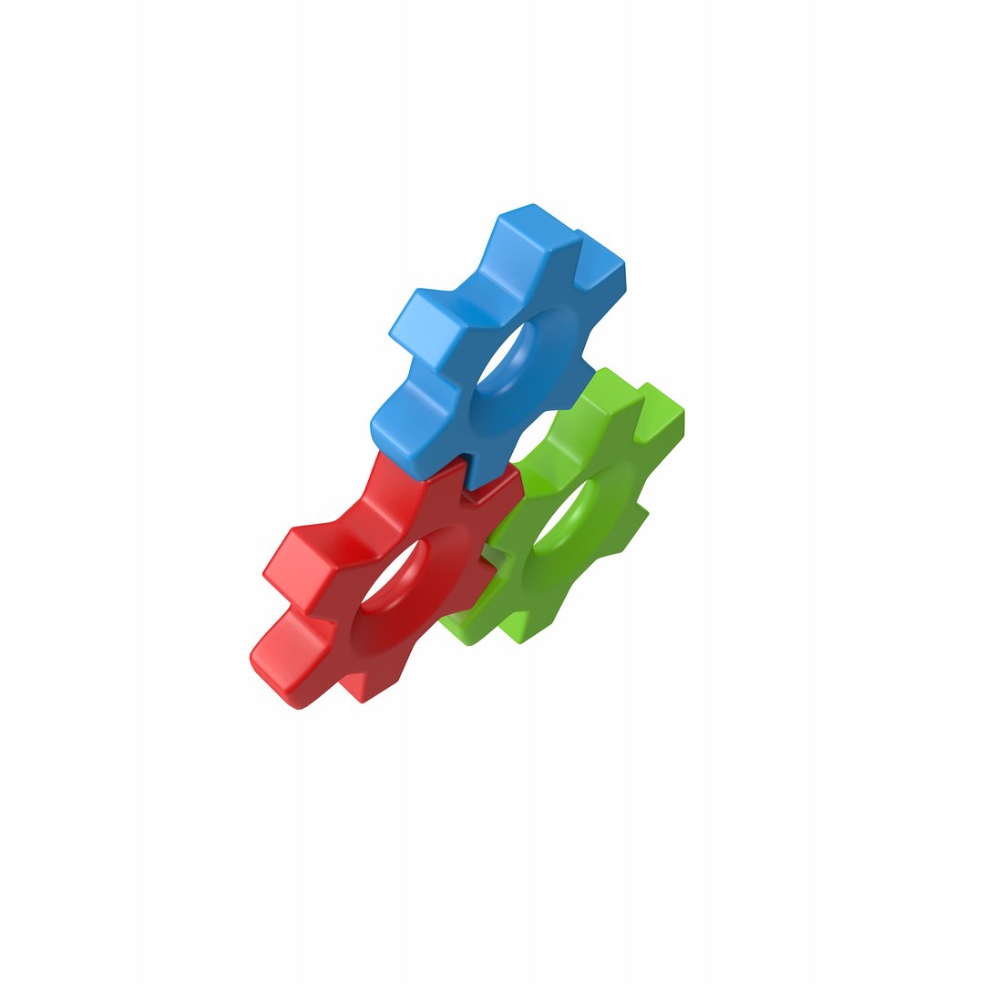 3D Gears Cartoon - TurboSquid 2264978