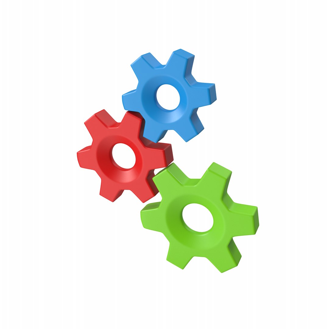 3D Gears Cartoon - TurboSquid 2264978