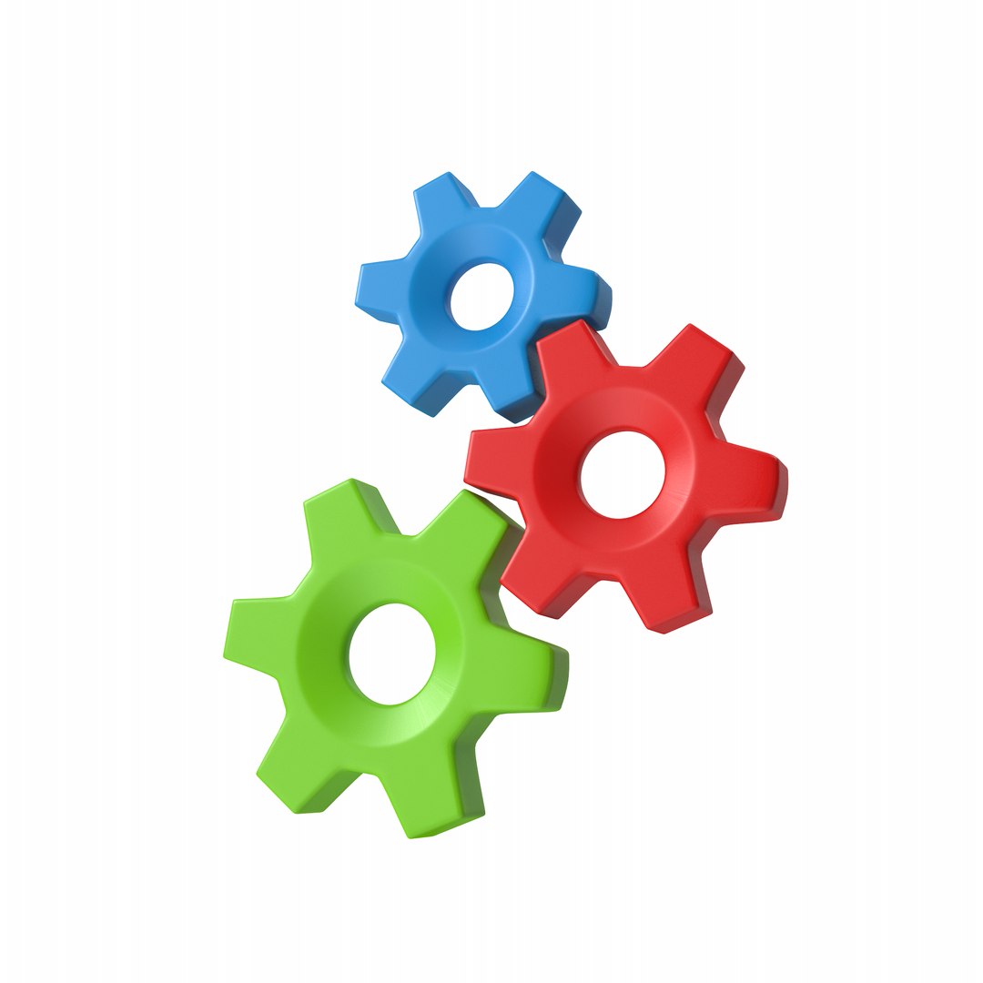 3D Gears Cartoon - TurboSquid 2264978