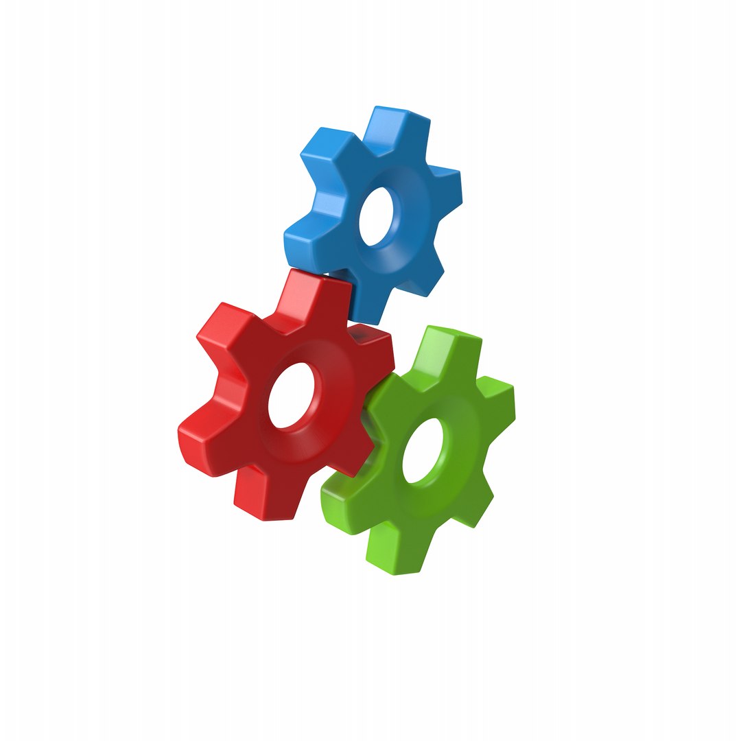 3D Gears Cartoon - TurboSquid 2264978