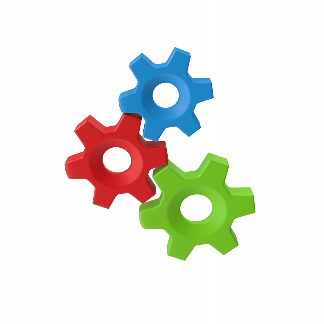 3D Gears Cartoon - TurboSquid 2264978