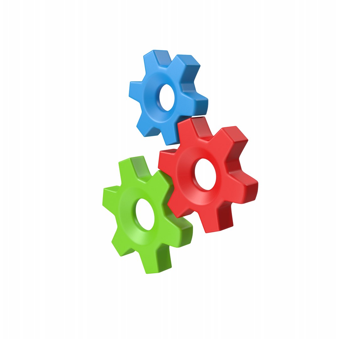 3D Gears Cartoon - TurboSquid 2264978
