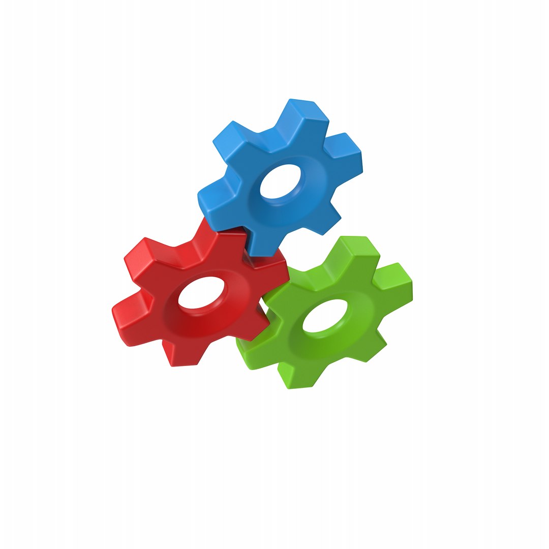 3D Gears Cartoon - TurboSquid 2264978