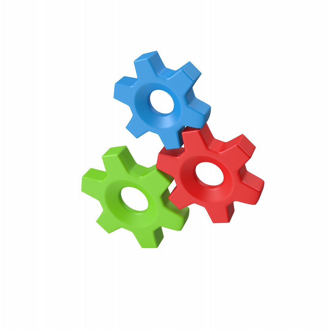 3D Gears Cartoon - TurboSquid 2264978