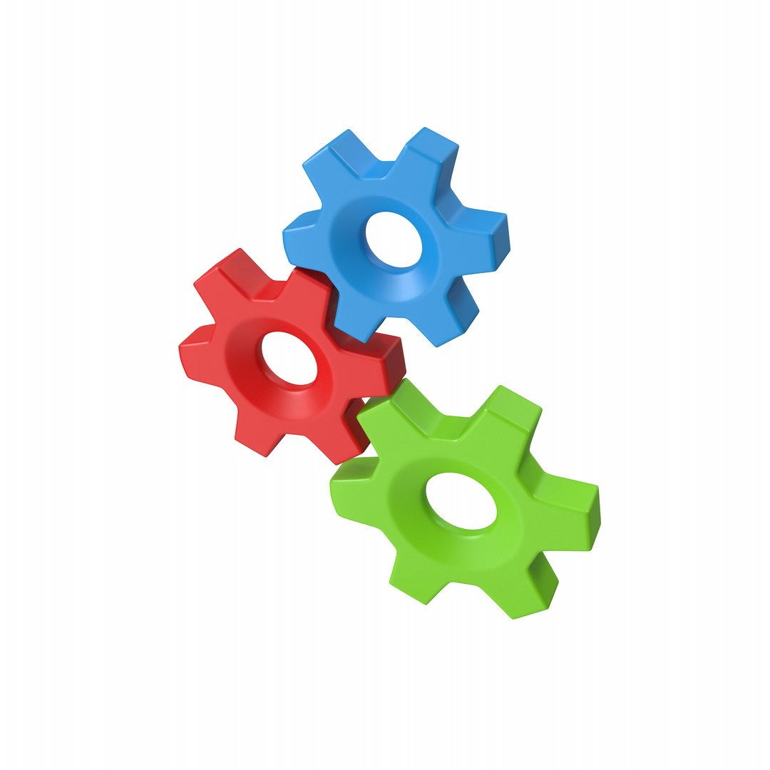 3D Gears Cartoon - TurboSquid 2264978