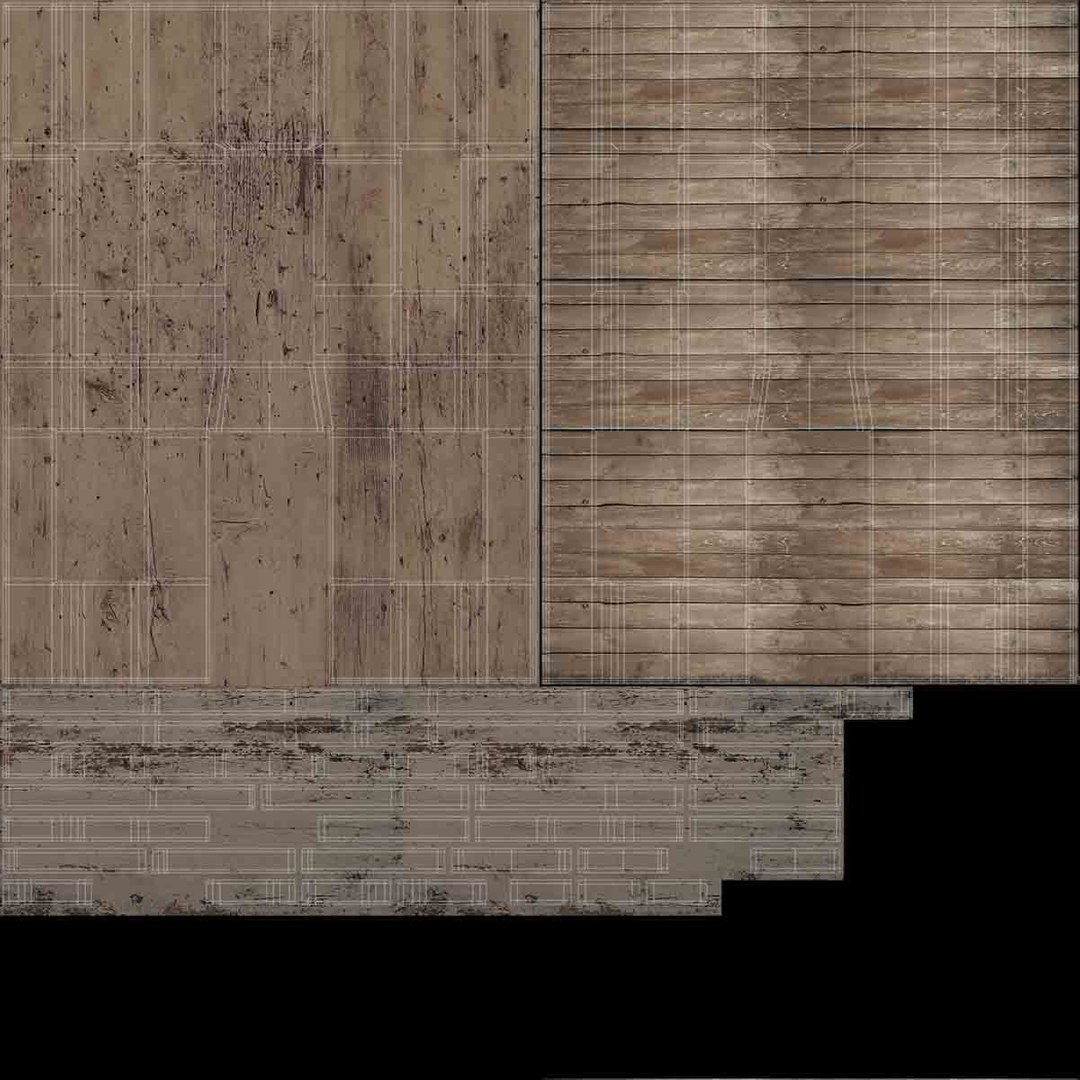 Western Facade Decor Collection 3D Model - TurboSquid 2152391