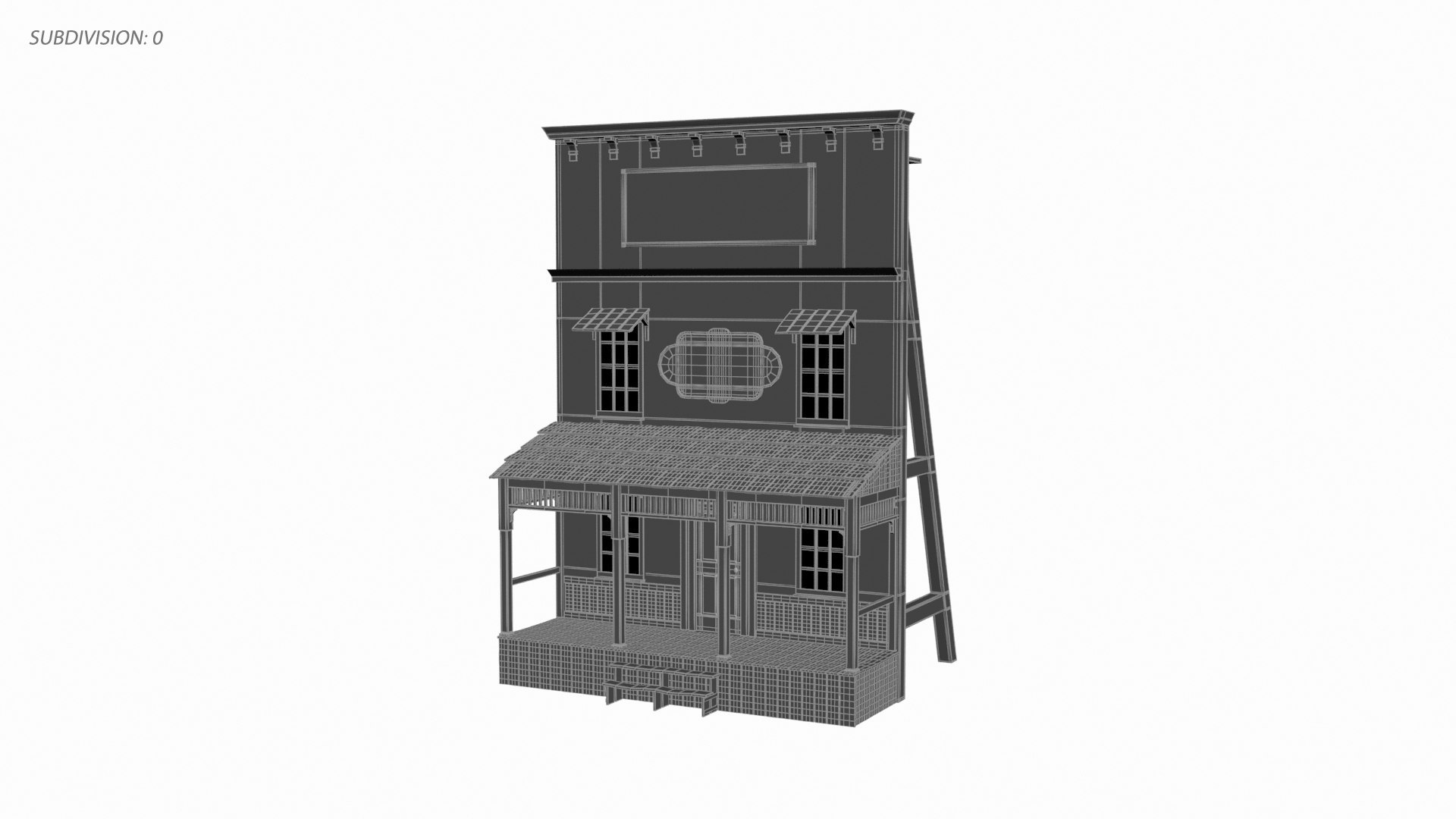 Western Facade Decor Collection 3D Model - TurboSquid 2152391