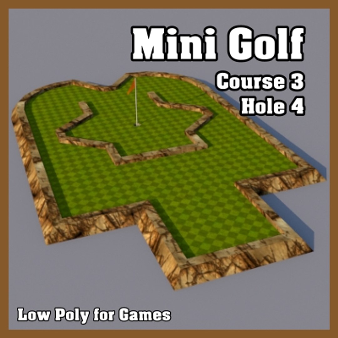 3d Mini Golf Hole Model