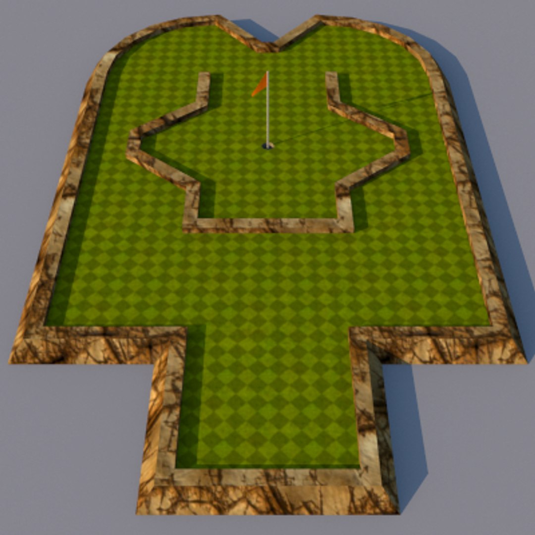 3d Mini Golf Hole Model