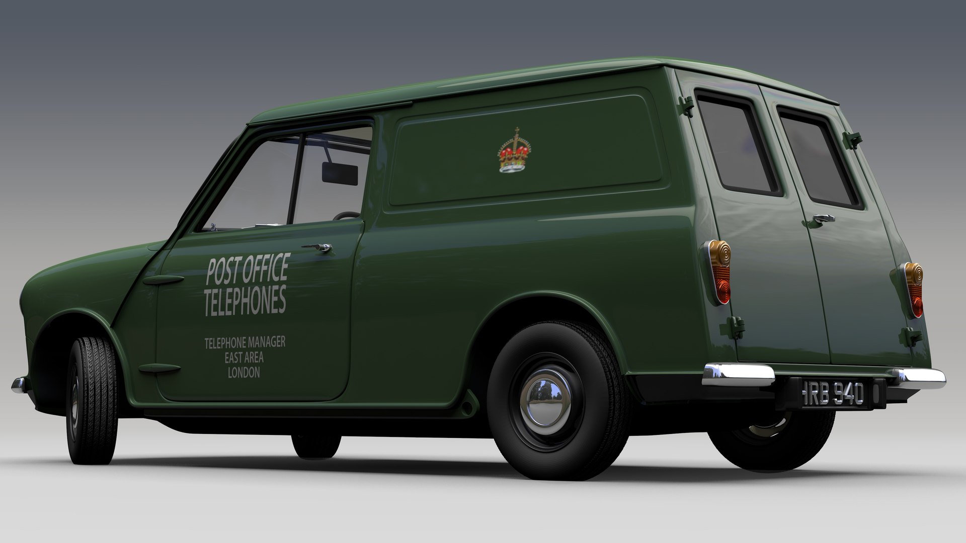 Austin Mini Van 1960 Model - TurboSquid 2075559