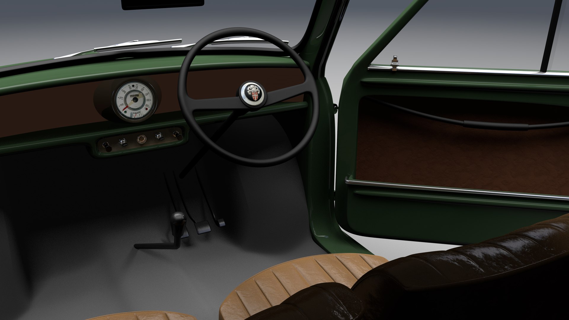 Austin Mini Van 1960 Model - TurboSquid 2075559