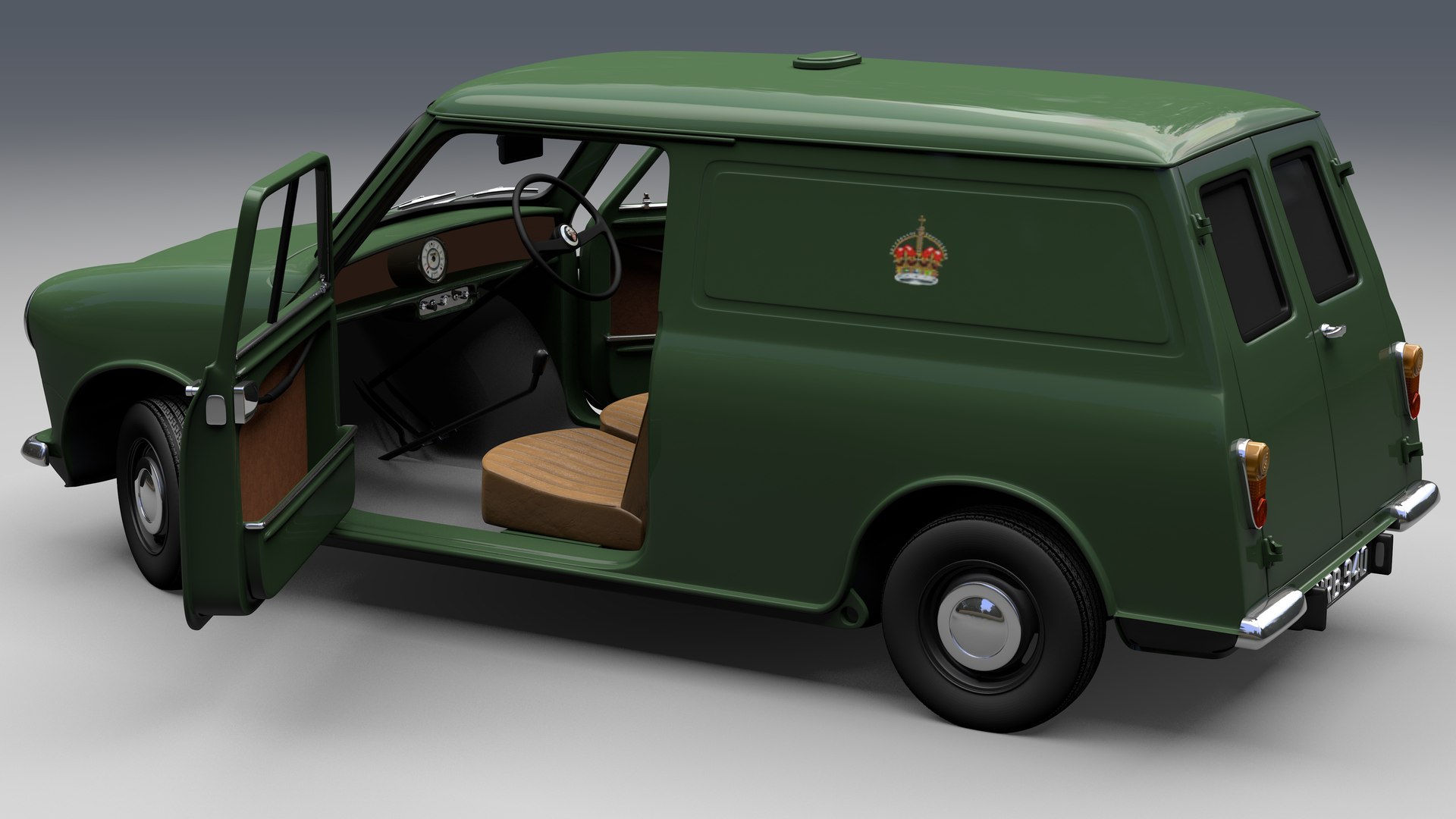 Austin Mini Van 1960 Model - TurboSquid 2075559