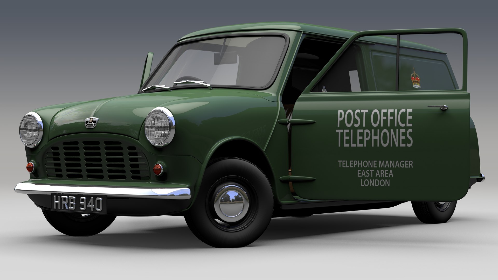 Austin Mini Van 1960 Model - TurboSquid 2075559
