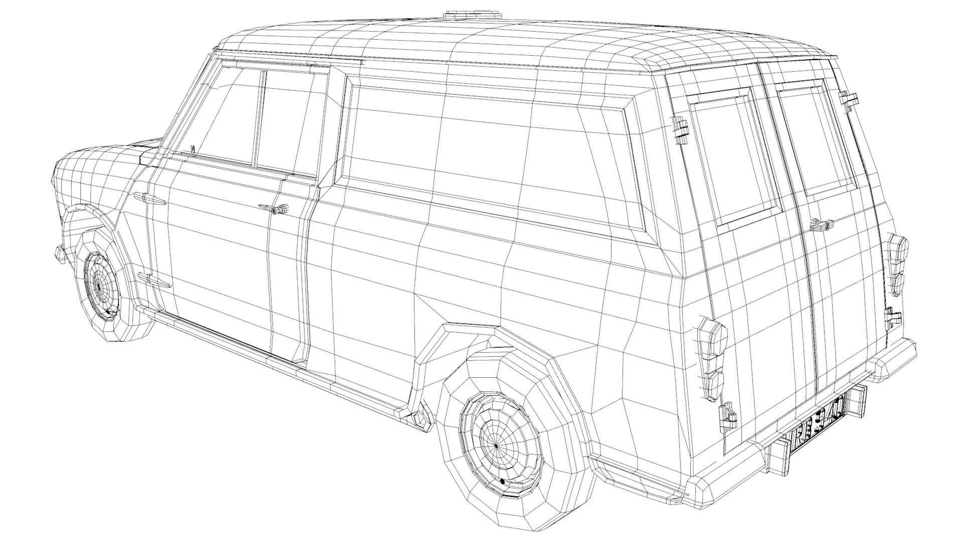 Austin Mini Van 1960 Model - TurboSquid 2075559