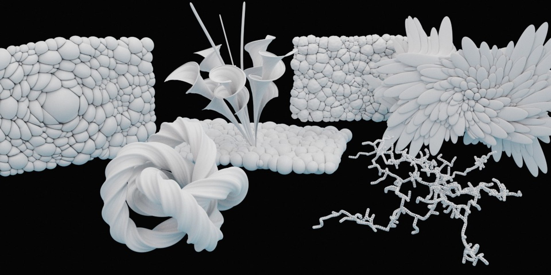 3D Abstract Art Kitbash - TurboSquid 1381582