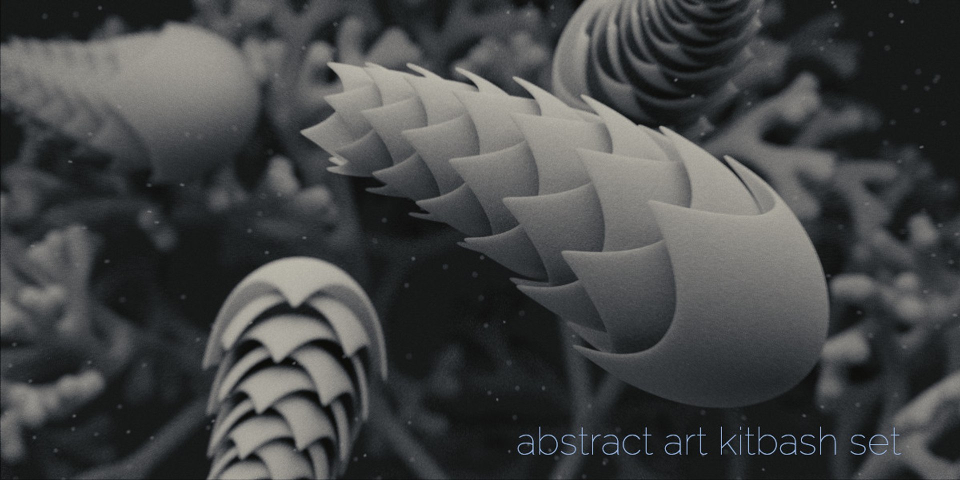3D Abstract Art Kitbash - TurboSquid 1381582