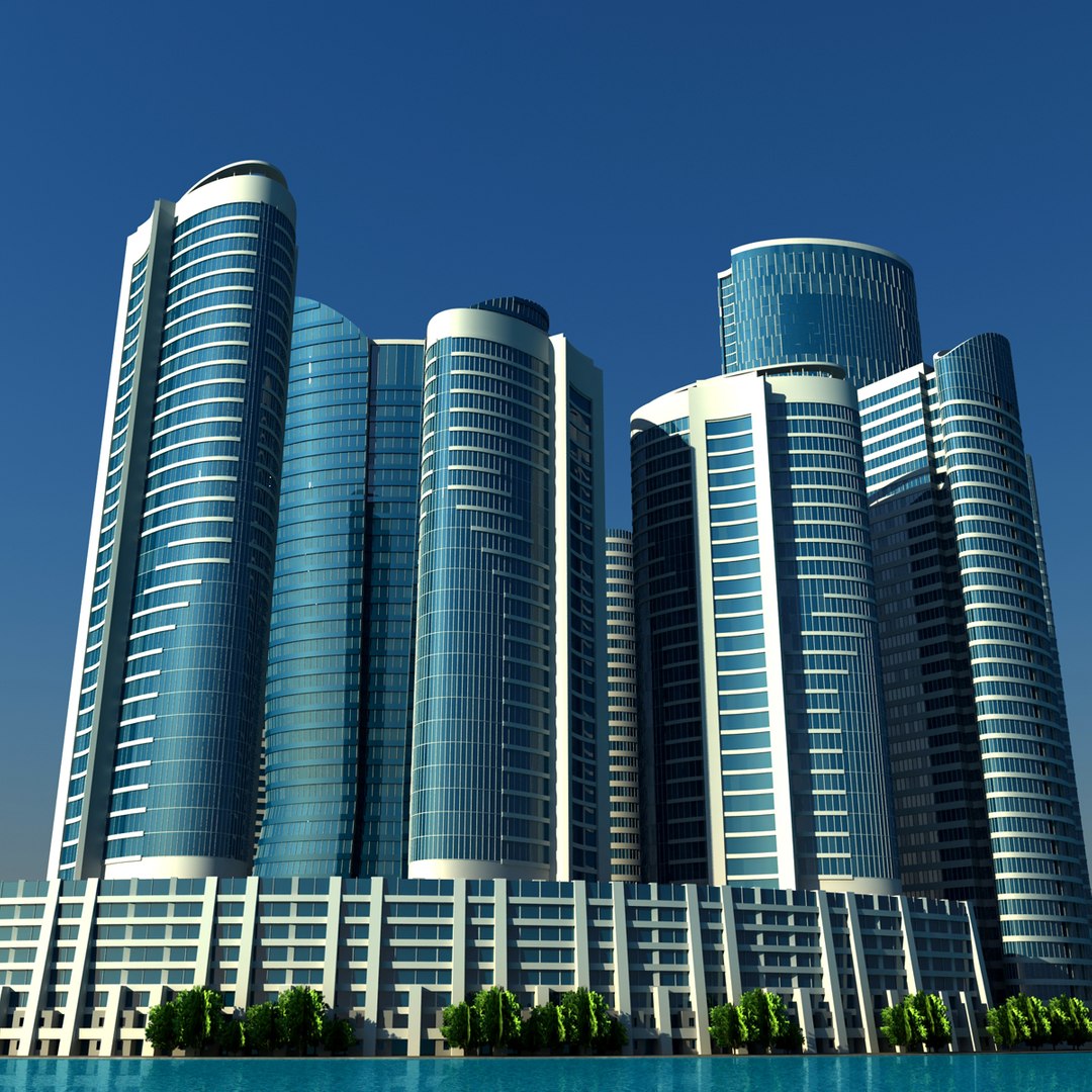 Hydra Towers Abu Dhabi 3d Model