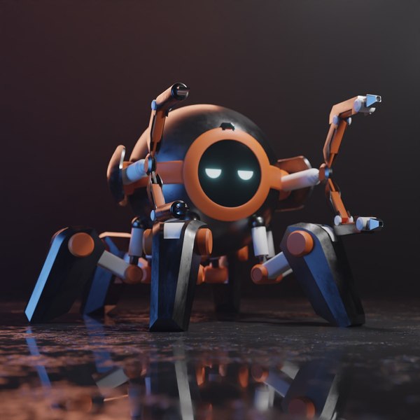 modelo 3d robot araña - TurboSquid 2057518