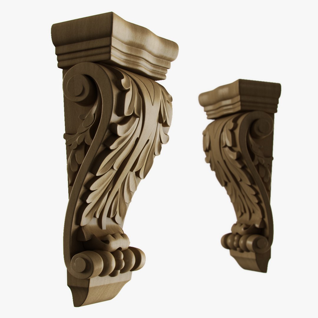 Corbels decorative 3D model - TurboSquid 1658960