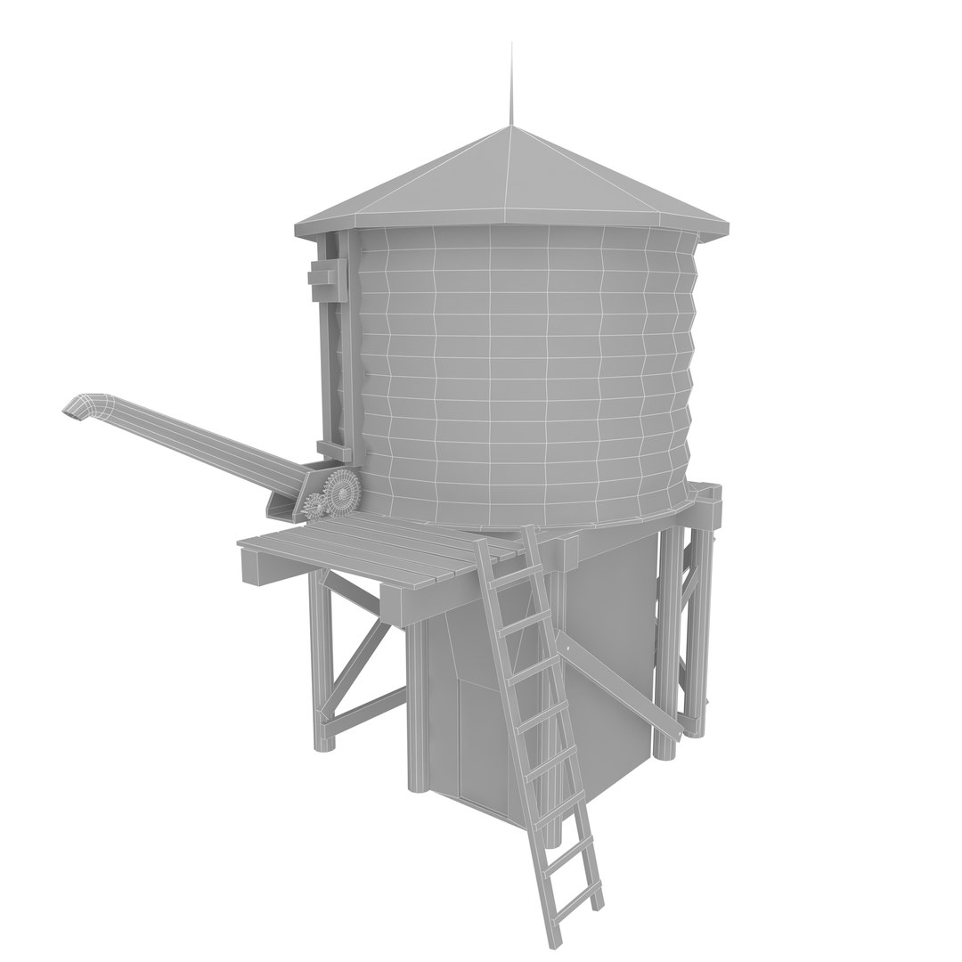 water tower 3d model