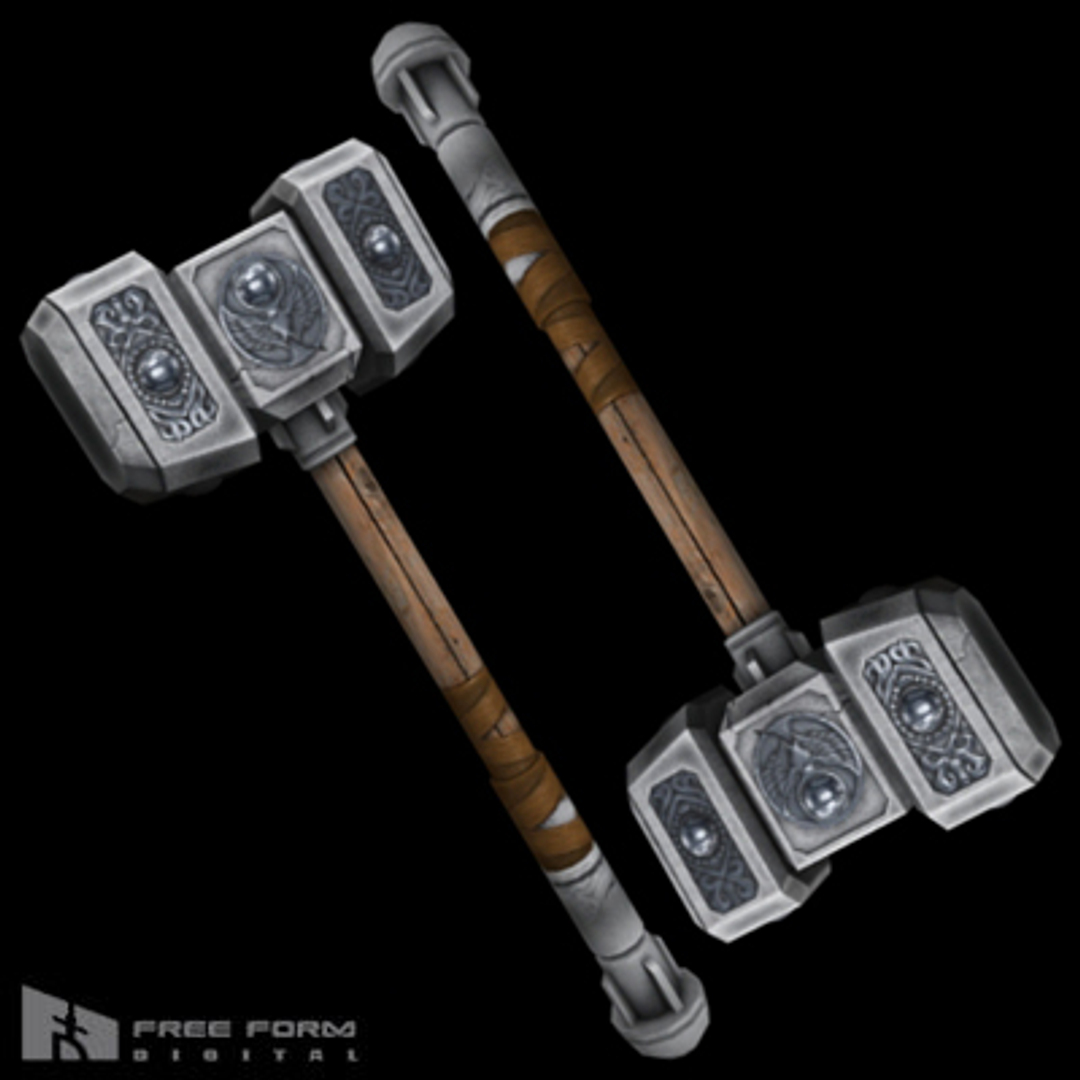 war hammer 3d model