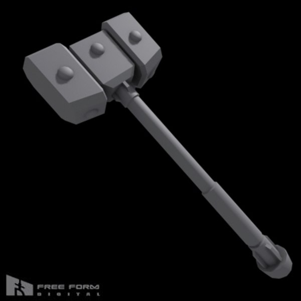 war hammer 3d model