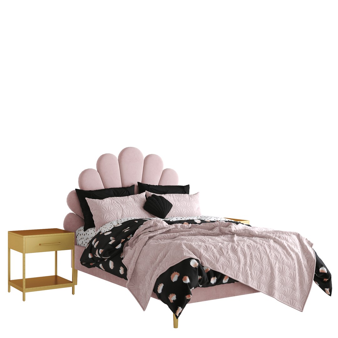 Emily Meritt Shell Upholstered Model - TurboSquid 1385836