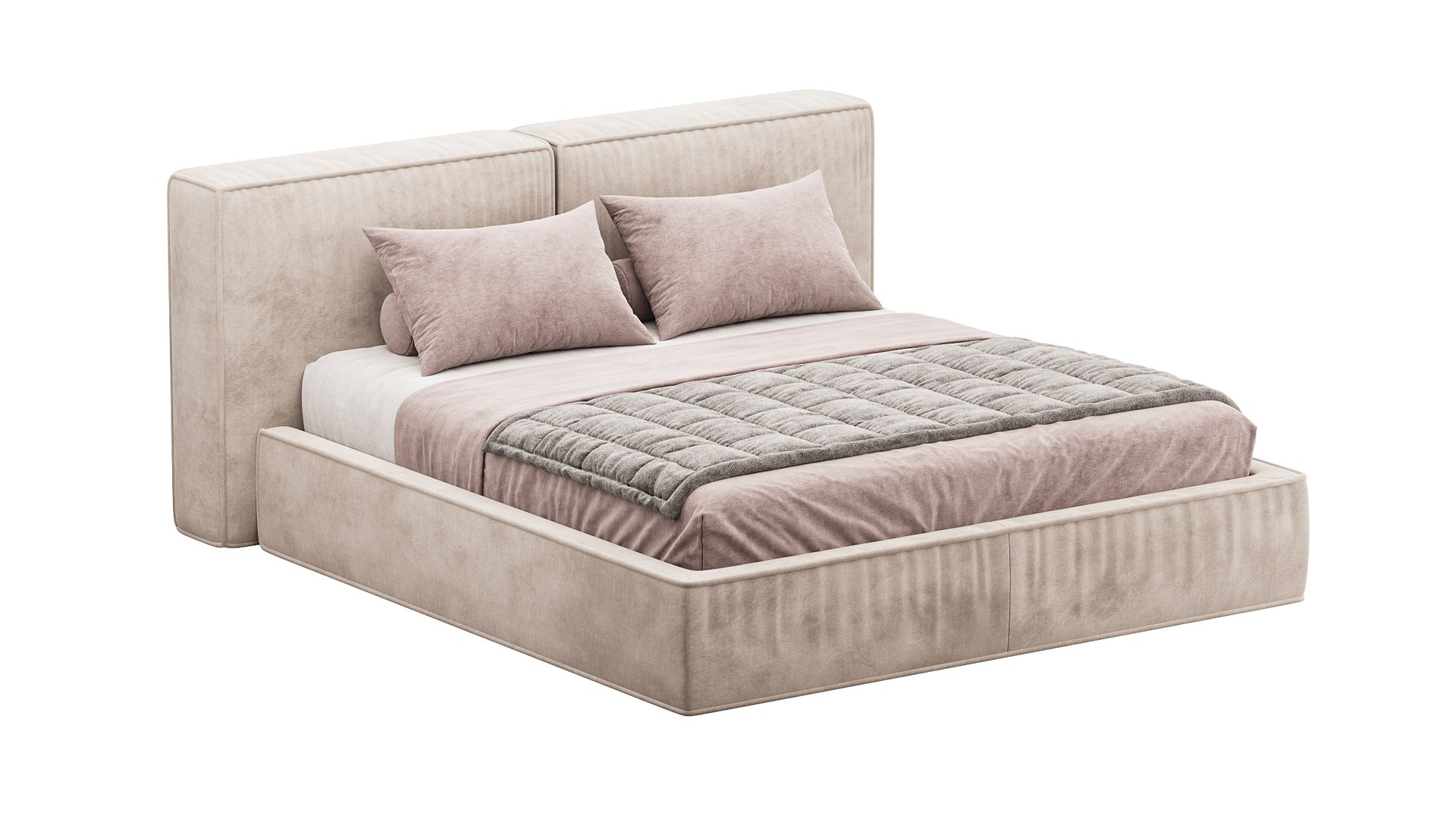 Double Bed Flann By Ditre Italia 3D Model - TurboSquid 2421195