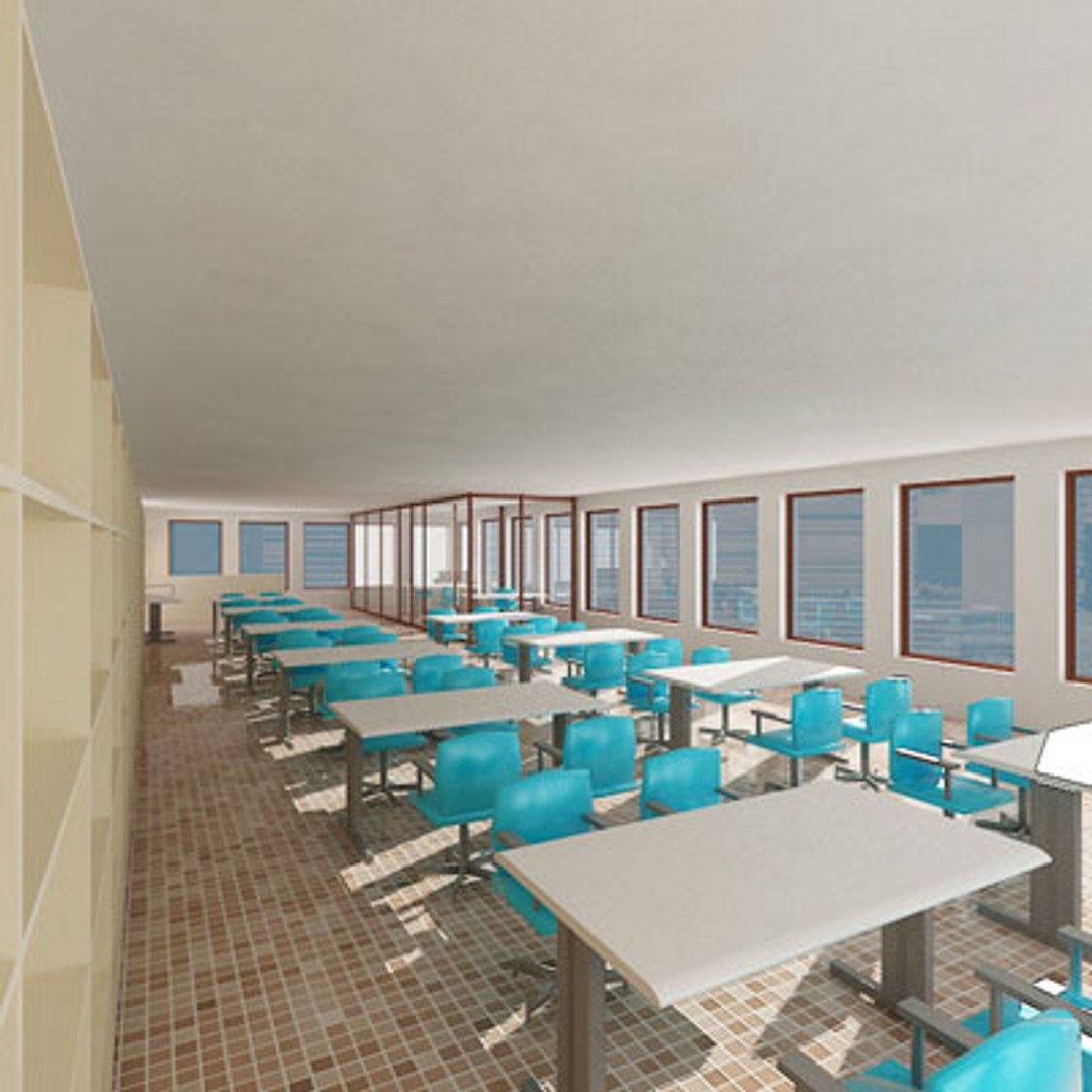 3d Library Classroom