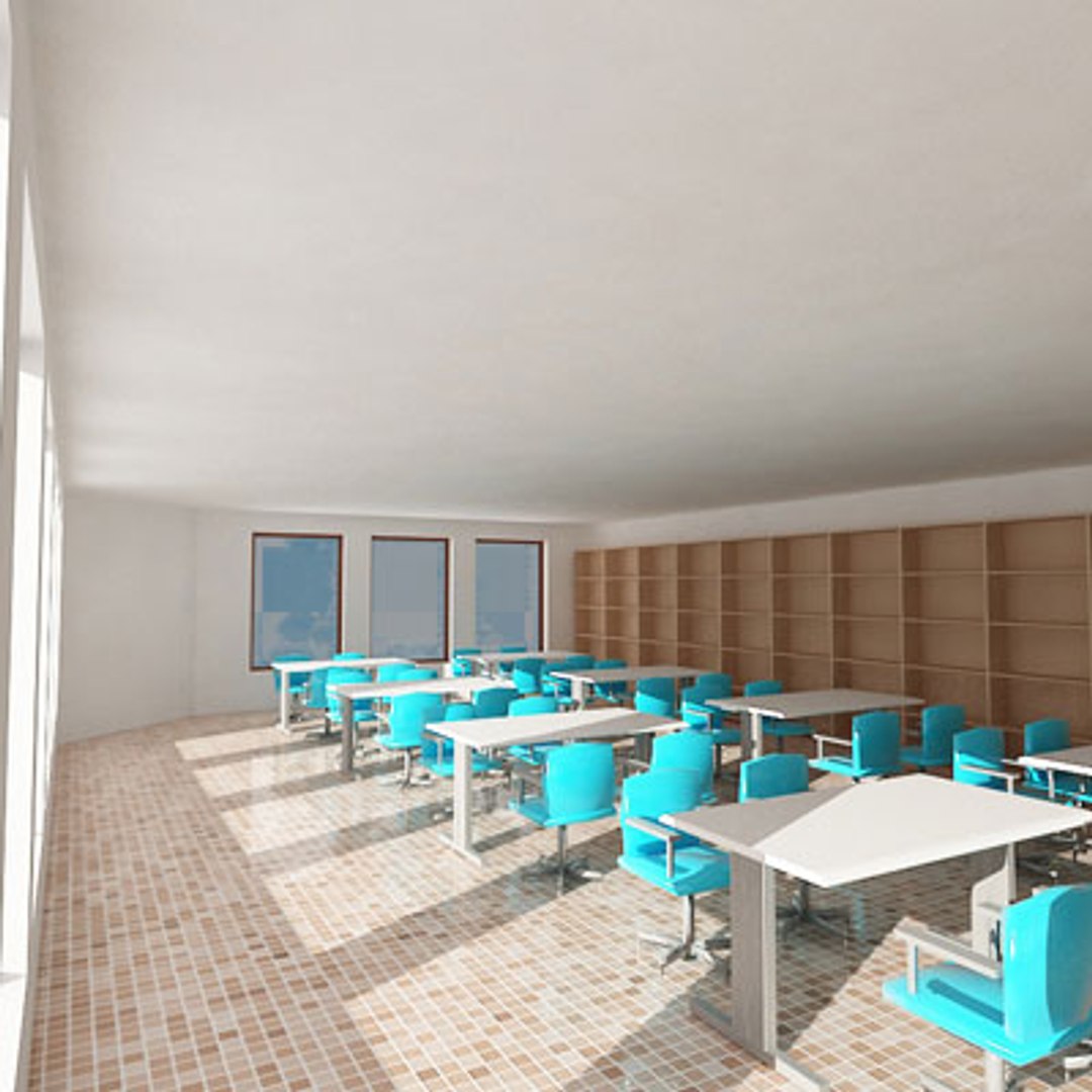 3d Library Classroom