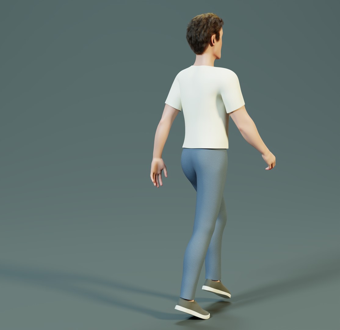 3D Male Stylized Character With Removable Outfit - TurboSquid 1786179