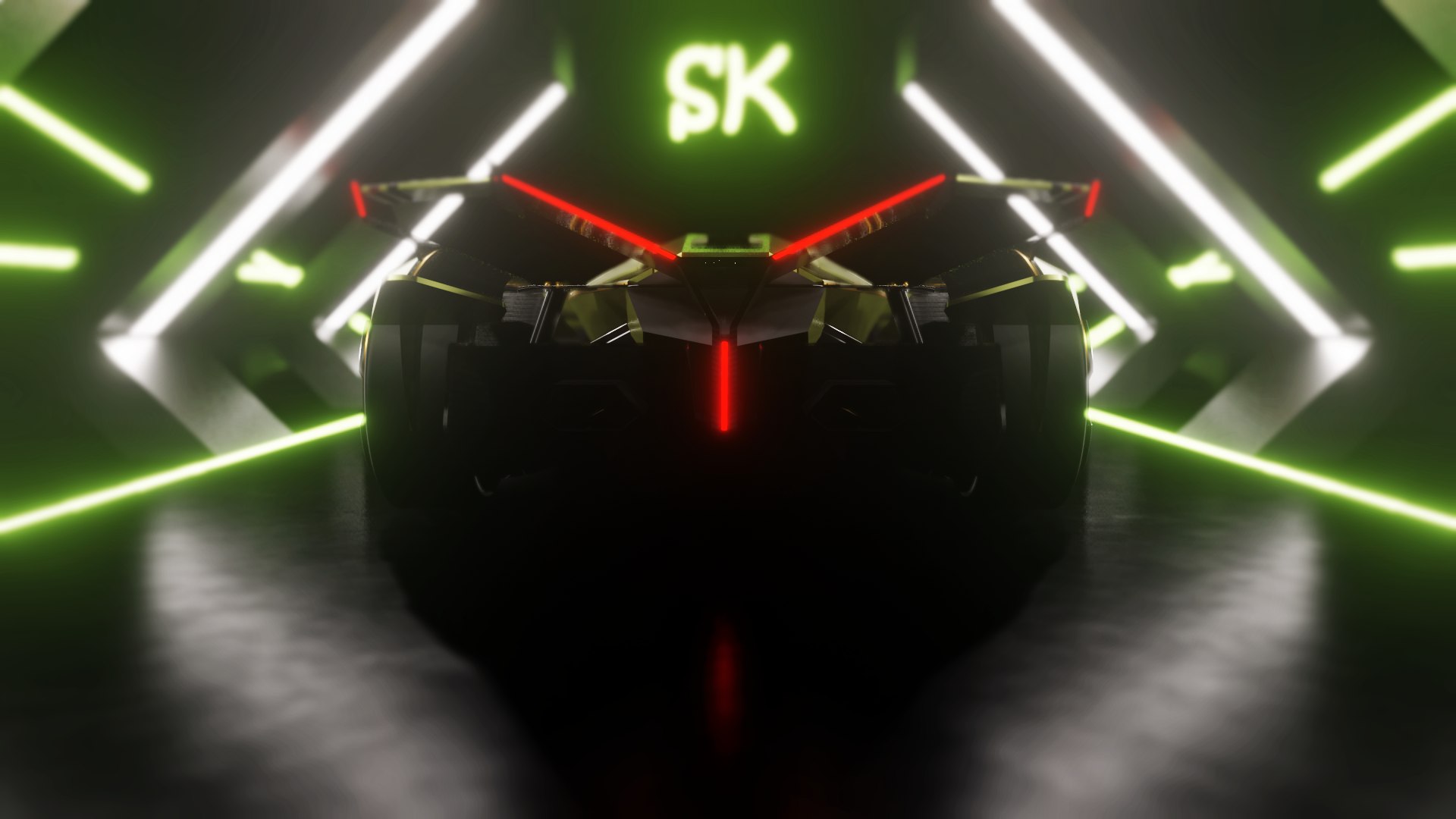 Lamborghini Futuristic Concept Car SK Model 3D Model - TurboSquid 2185090