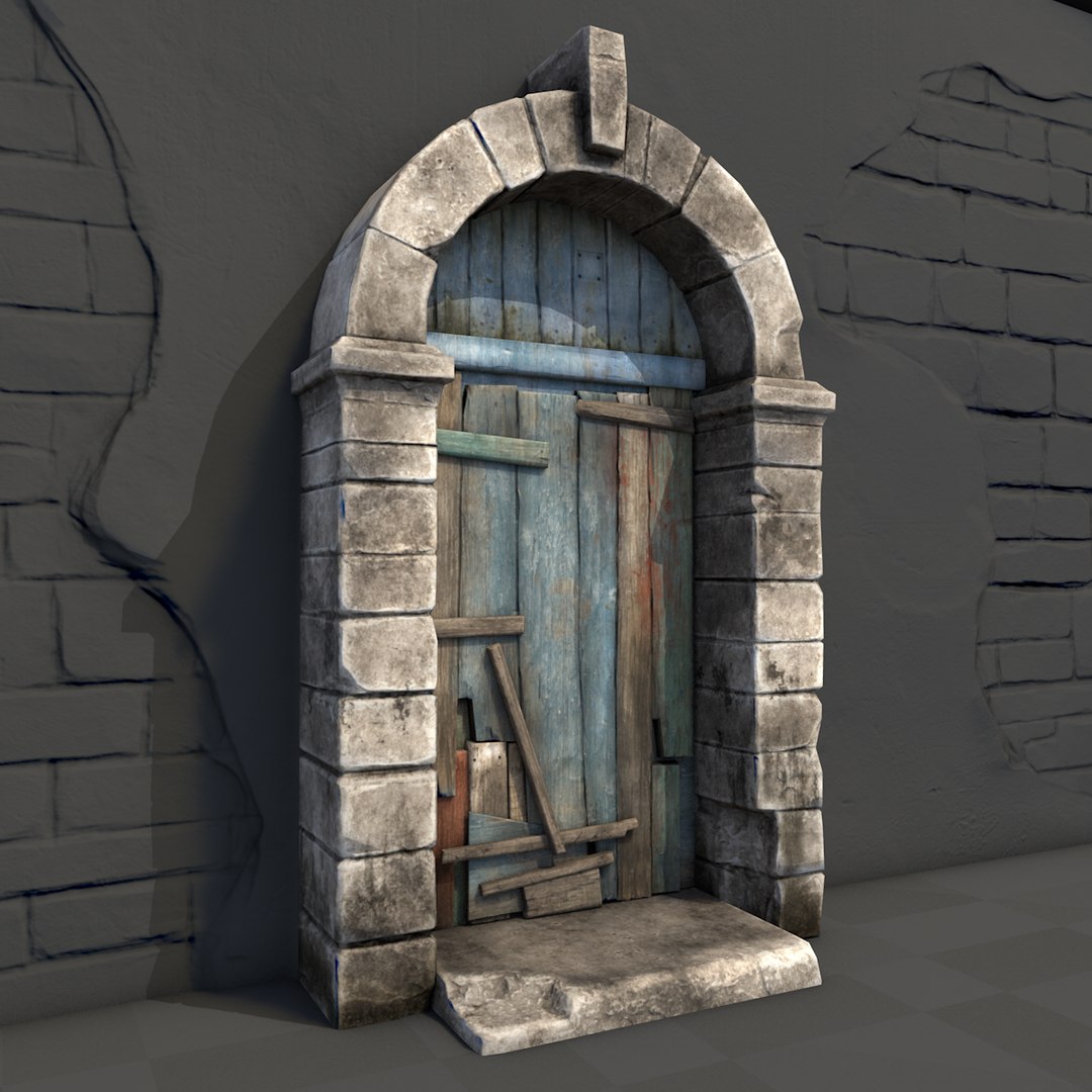 Old Medieval Door 3D Model - TurboSquid 1306558
